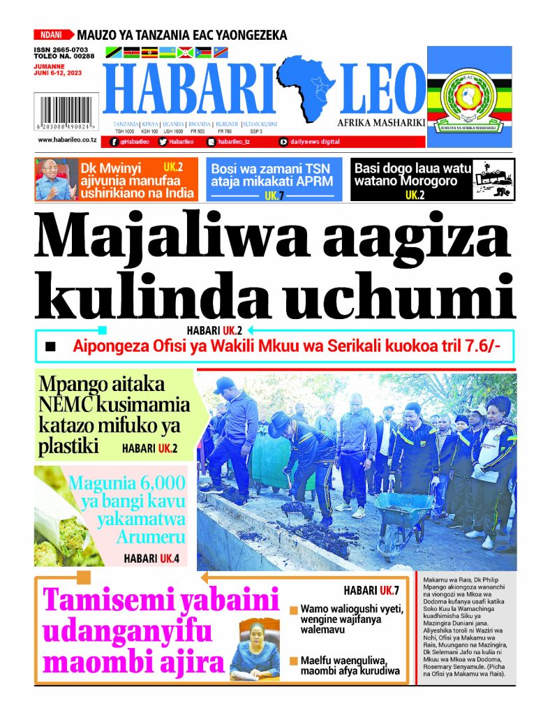 MAGAZETI YA LEO JUMANNE JUNI 6 2023 Habari Mpya Leo 2026 GREEN WAVES MAGAZETI YA LEO JUMANNE JUNI 6 2023 Habari Mpya Leo 2026 GREEN WAVES