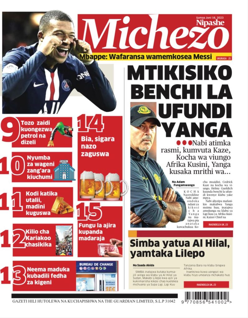 YASEMAVYO MAGAZETI YA LEO JUNI 16 2023 Habari Mpya Leo 2026 GREEN YASEMAVYO MAGAZETI YA LEO JUNI 16 2023 Habari Mpya Leo 2026 GREEN