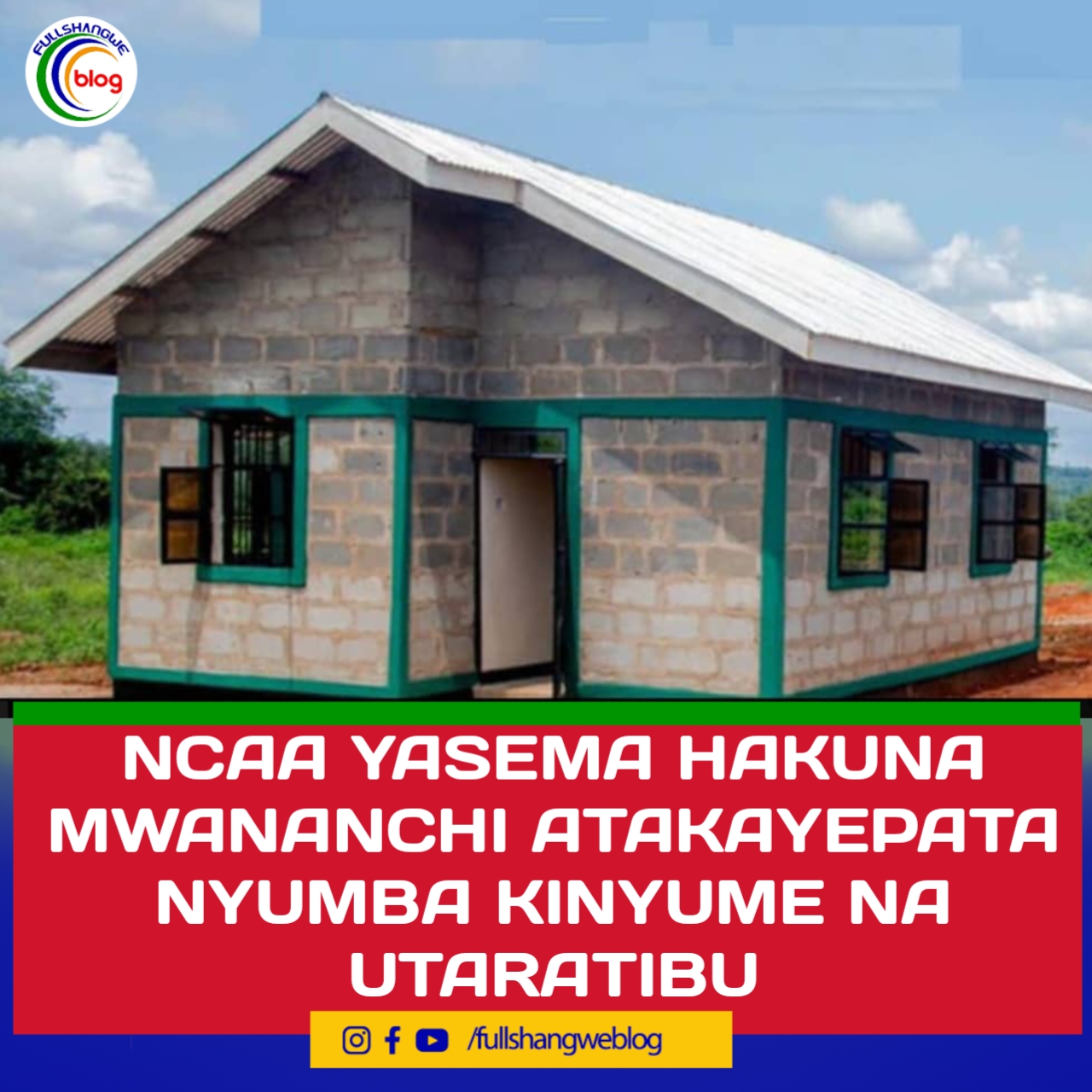 NCAA YASEMA HAKUNA MWANANCHI ATAKAYEPATA NYUMBA KINYUME NA UTARATIBU ...