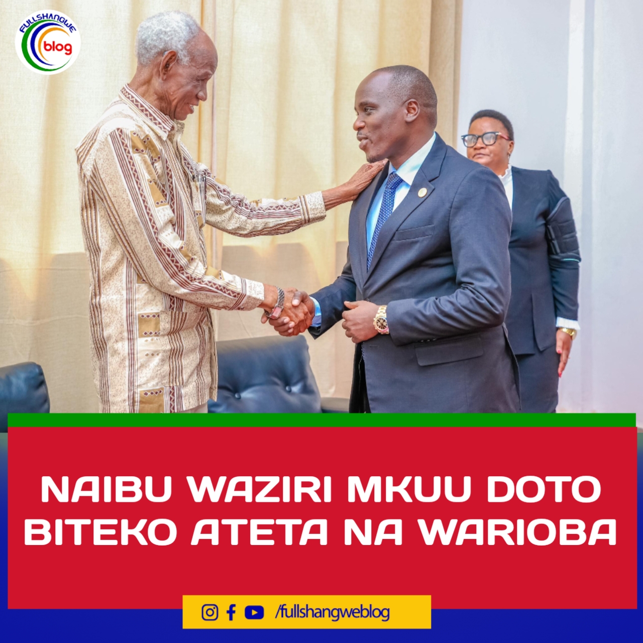 NAIBU WAZIRI MKUU DOTO BITEKO ATETA NA WARIOBA – Full Shangwe Blog NAIBU WAZIRI MKUU DOTO BITEKO ATETA NA WARIOBA – Full Shangwe Blog