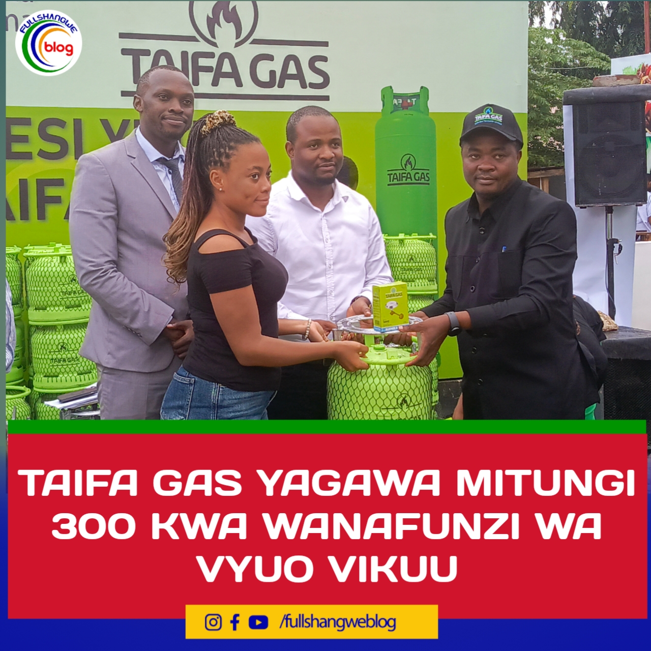 TAIFA GAS YAGAWA MITUNGI 300 KWA WANAFUNZI WA VYUO VIKUU – Full Shangwe ...