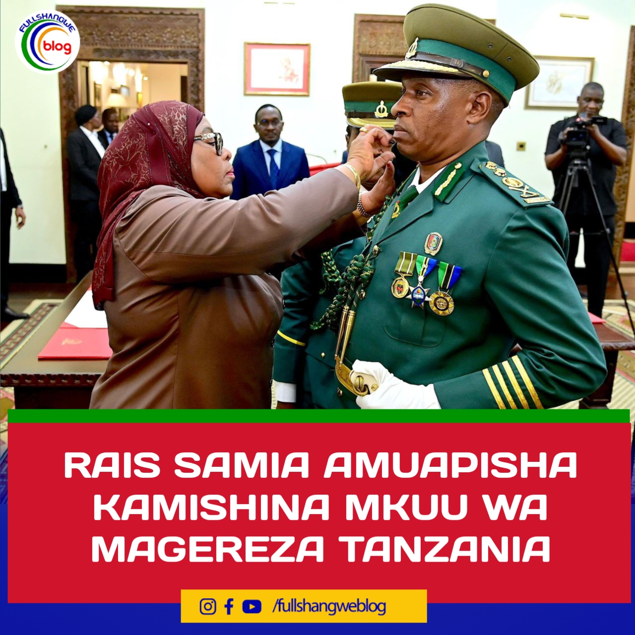RAIS SAMIA AMUAPISHA KAMISHINA MKUU WA MAGEREZA TANZANIA – Full Shangwe ...