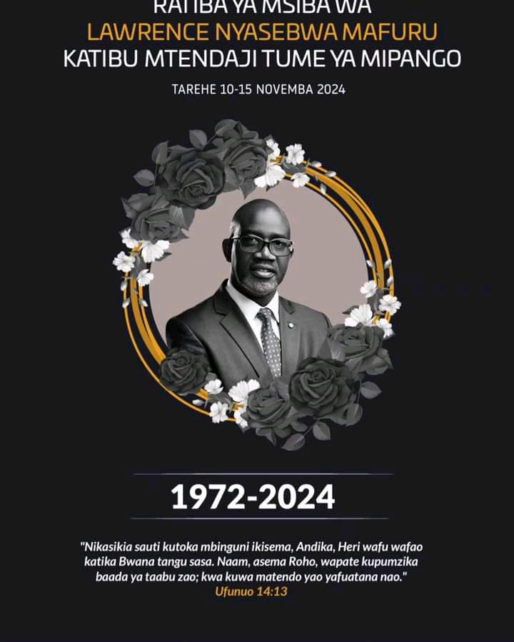 RATIBA YA MSIBA NA HATIMAYE MAZISHI YA ALIYEKUWA KATIBU WA TUME YA ...