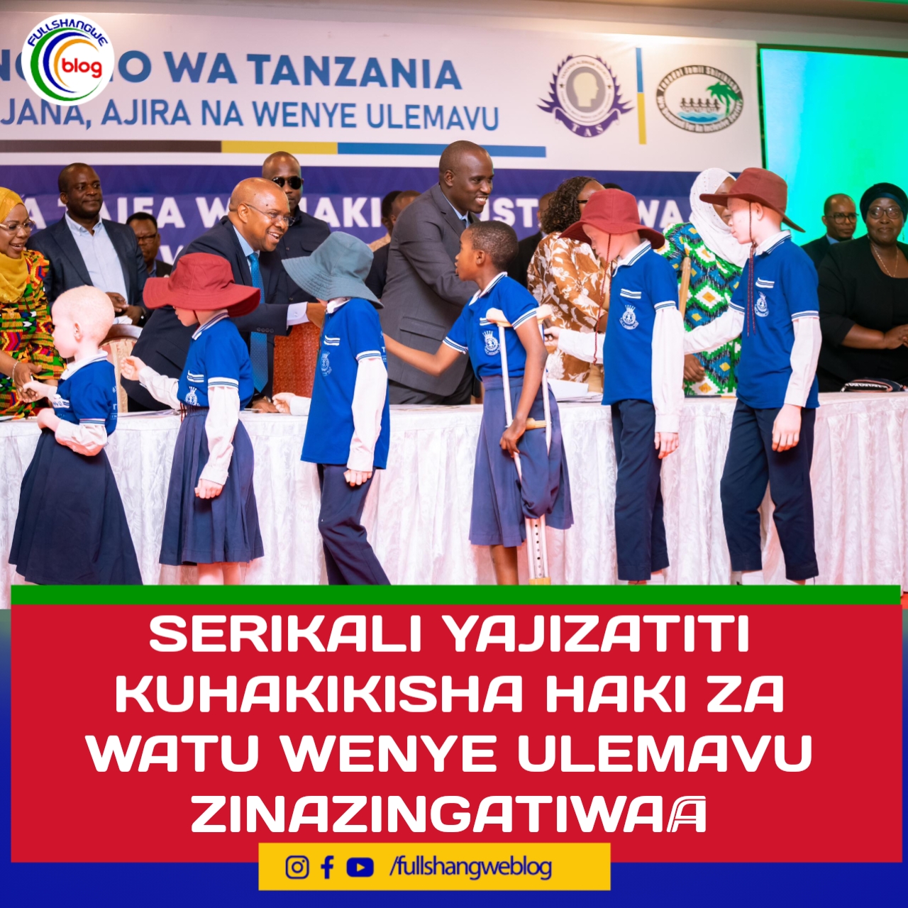 SERIKALI YAJIZATITI KUHAKIKISHA HAKI ZA WATU WENYE ULEMAVU ...