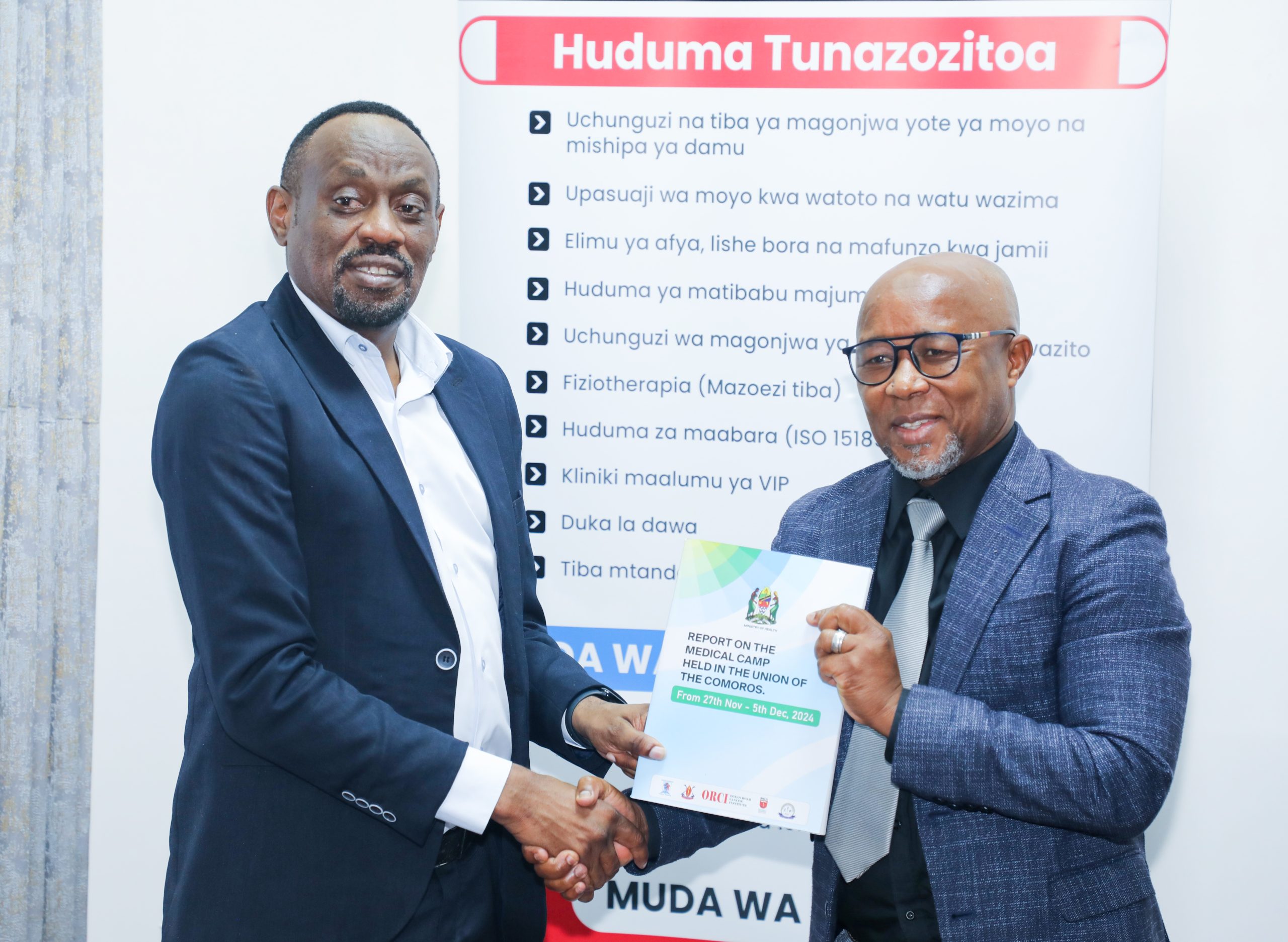 KM AFYA AKABIDHIWA RIPOTI YA KAMBI MAALUMU YA MATIBABU COMORO – Full ...