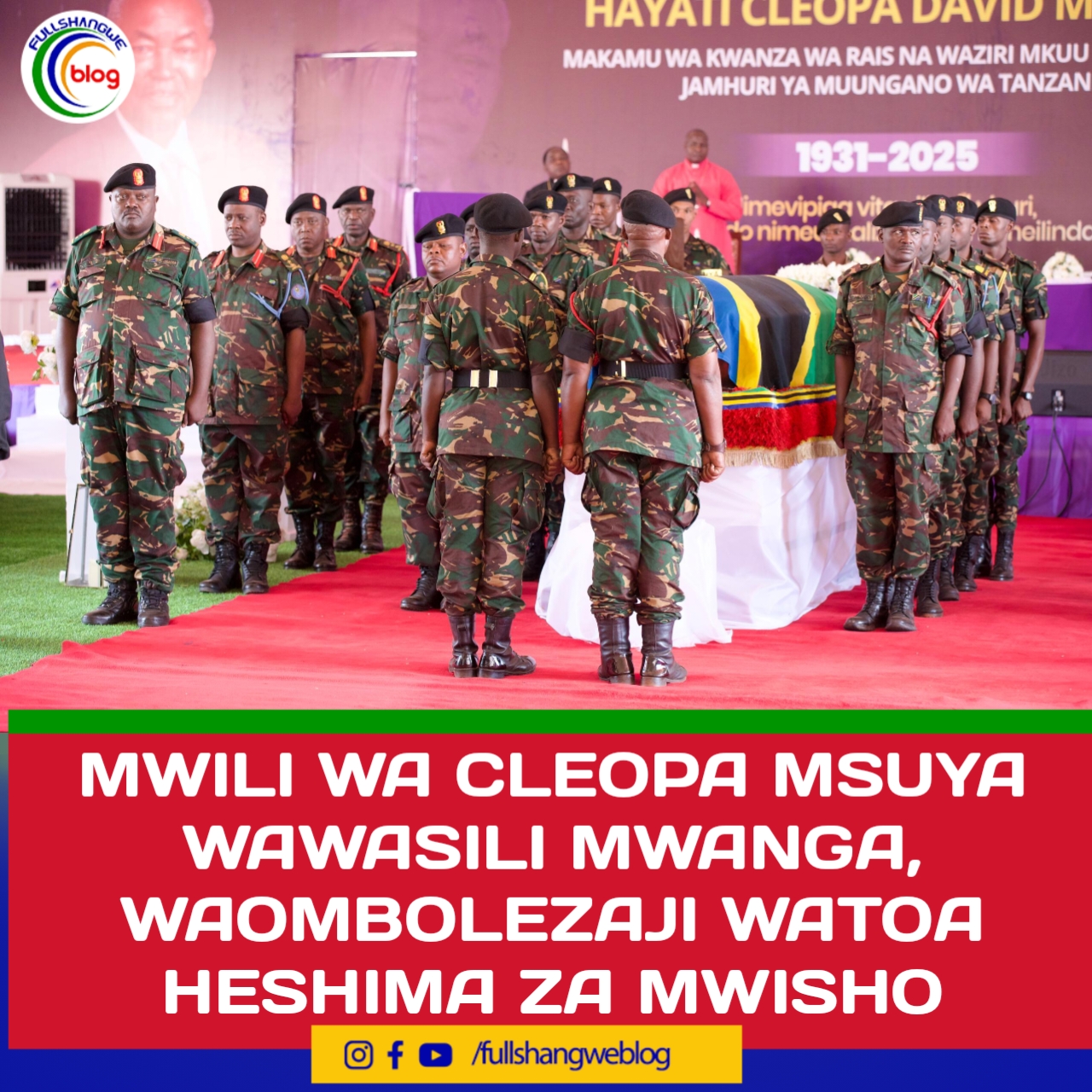 MWILI WA HAYATI CLEOPA MSUYA MWANGA, WAOMBOLEZAJI WATOA HESHIMA ZA ...