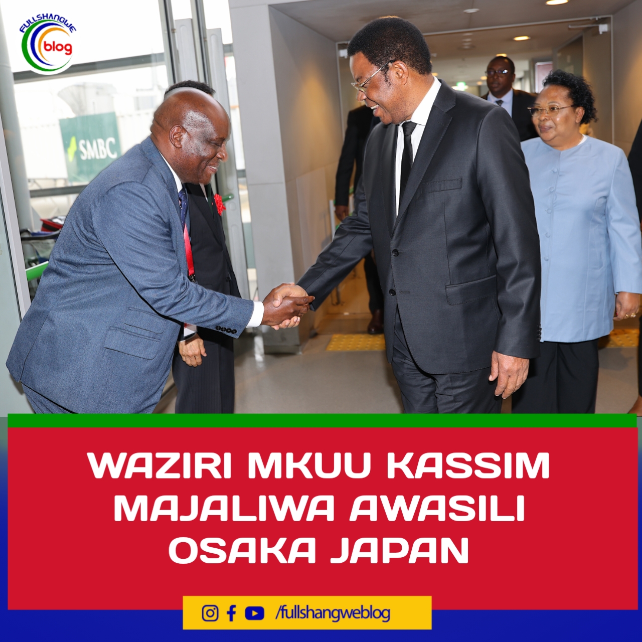 WAZIRI MKUU KASSIM MAJALIWA AWASILI OSAKA JAPAN – Full Shangwe Blog