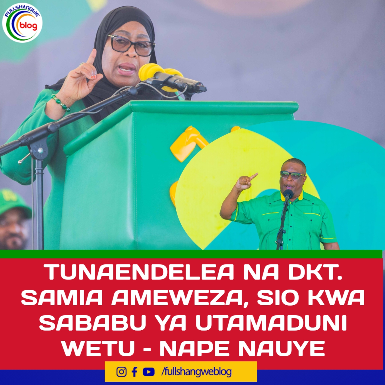 TUNAENDELEA NA DKT. SAMIA AMEWEZA, SIO KWA SABABU YA UTAMADUNI WETU ...