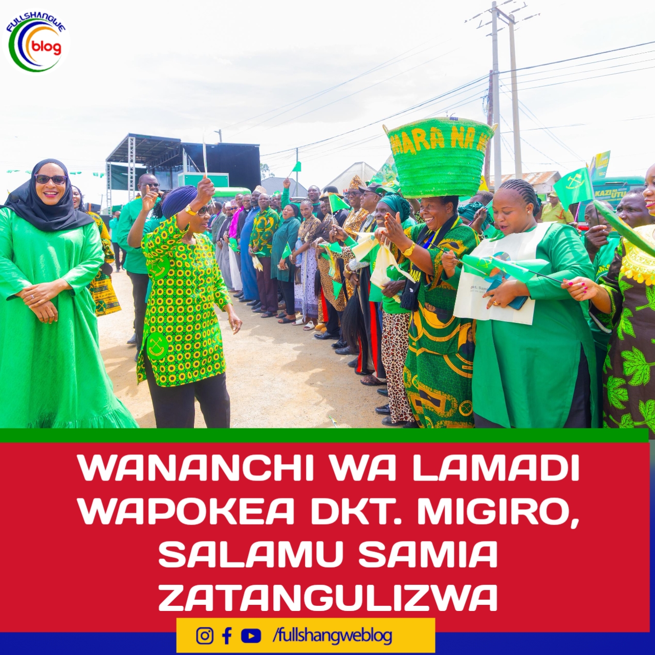 WANANCHI WA LAMADI WAPOKEA DKT. MIGIRO, SALAMU SAMIA ZATANGULIZWA ...