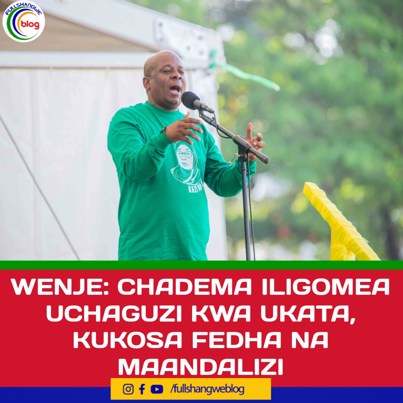 WENJE: CHADEMA ILIGOMEA UCHAGUZI KWA UKATA, KUKOSA FEDHA NA MAANDALIZI ...