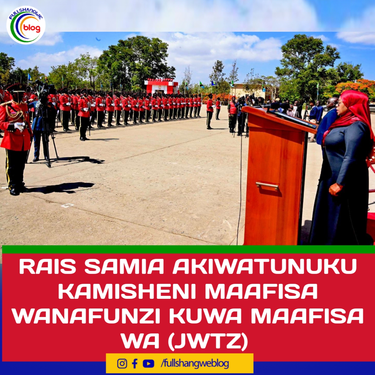RAIS SAMIA AKIWATUNUKU KAMISHENI MAAFISA WANAFUNZI KUWA MAAFISA WA ...