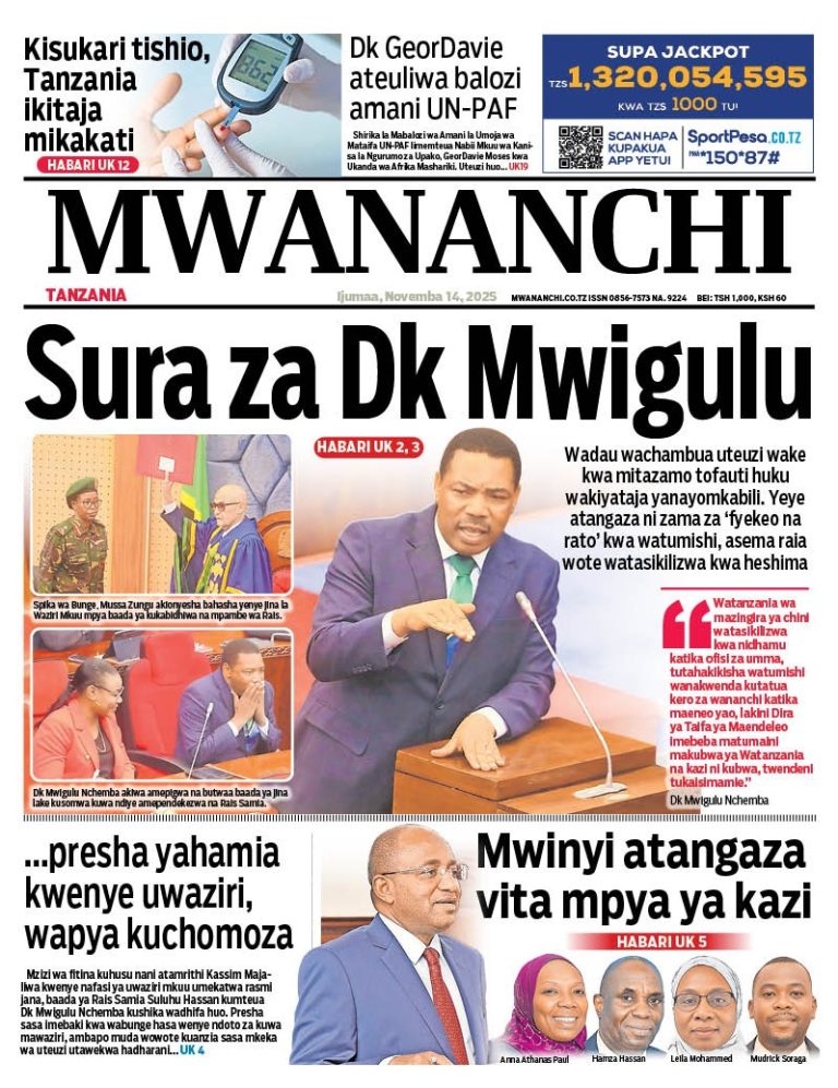 PITIA VICHWA VYA HABARI KATIKA MAGAZETI YA LEO NOVEMBA 14, 2025 – Full ...