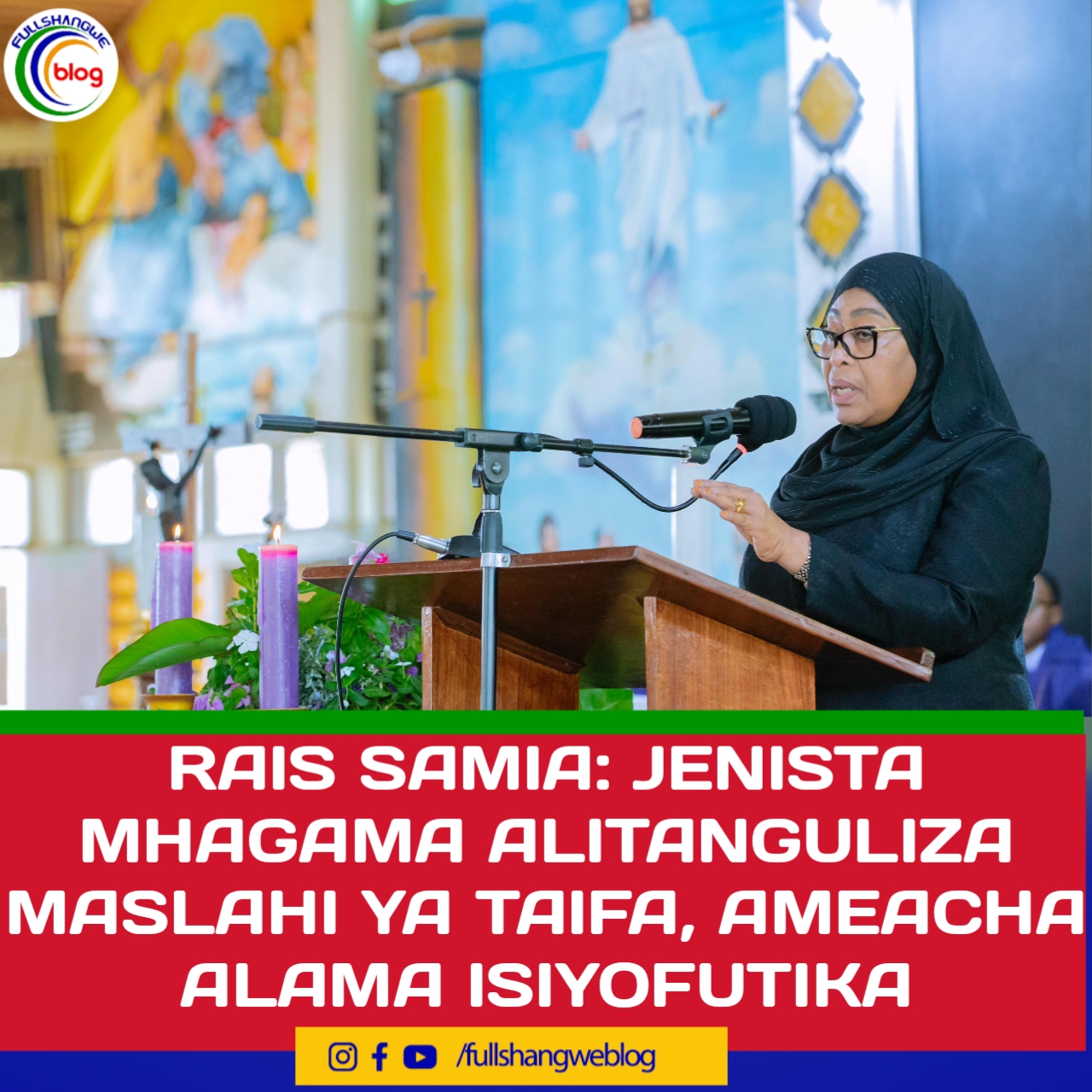 ‎RAIS SAMIA: JENISTA MHAGAMA ALITANGULIZA MASLAHI YA TAIFA, AMEACHA ...