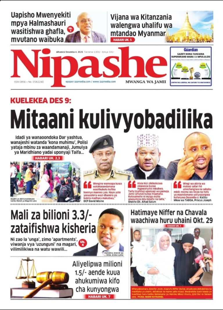 PITIA VICHWA VYA HABARI KATIKA MAGAZETI YA LEO DISEMBA 04, 2025 – Full ...