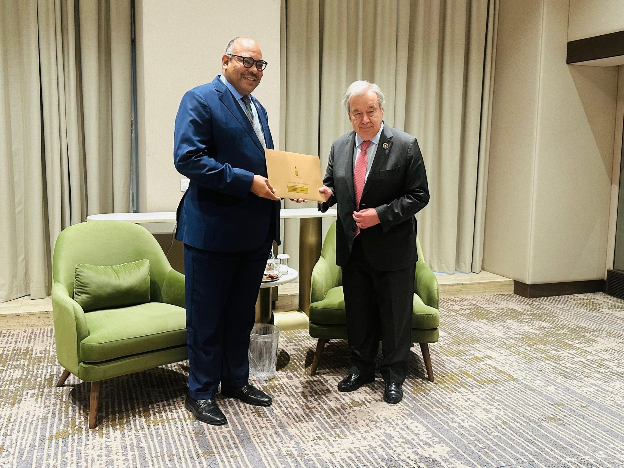 UN SECRETARY- GENERAL RECEIVES MESSAGE FROM H. E. DR. SAMIA SULUHU ...