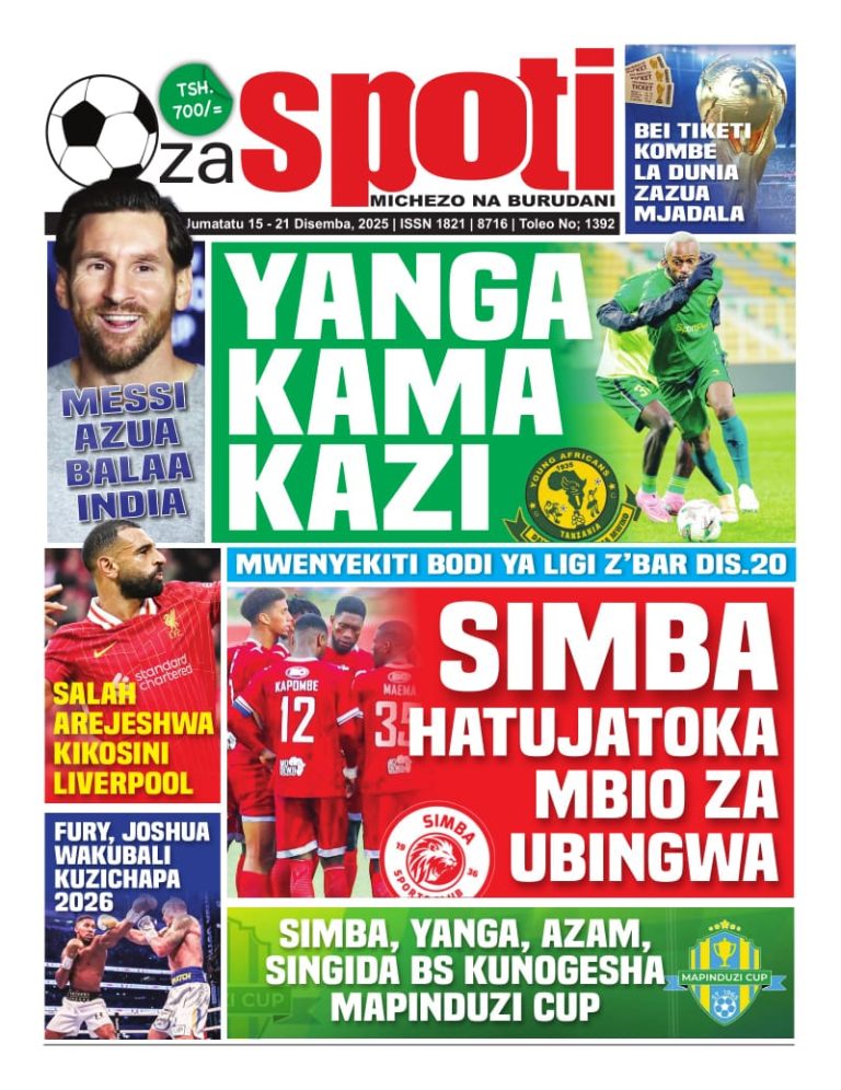 PITIA VICHWA VYA HABARI KATIKA MAGAZETI YA LEO DISEMBA 15, 2025 – Full ...