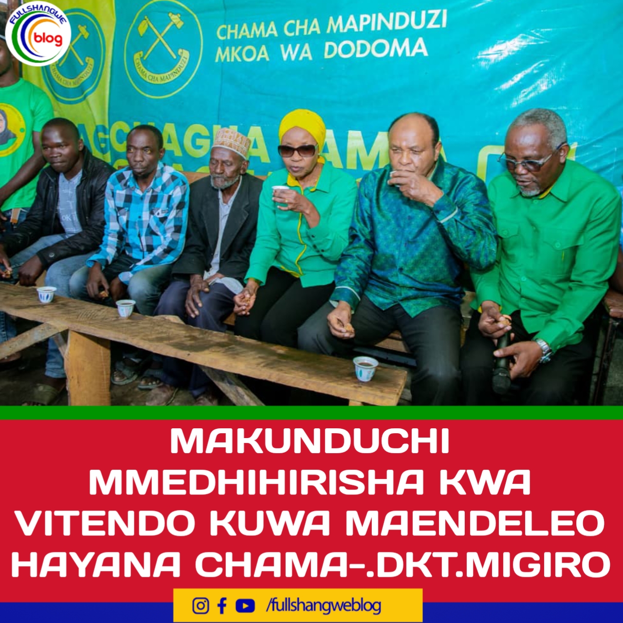 MAKUNDUCHI MMEDHIHIRISHA KWA VITENDO KUWA MAENDELEO HAYANA CHAMA-.DKT ...