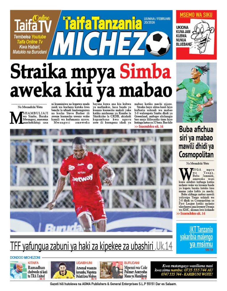 PITIA VICHWA VYA HABARI KATIKA MAGAZETI YA LEO FEBRUARI 20, 2026 – Full ...