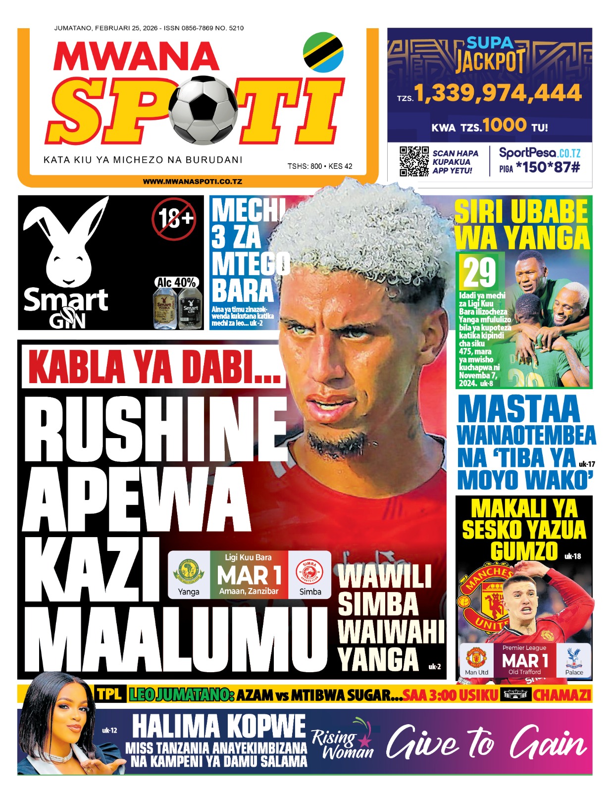 PITIA VICHWA VYA HABARI KATIKA MAGAZETI YA LEO FEBRUARI 25, 2026 – Full ...