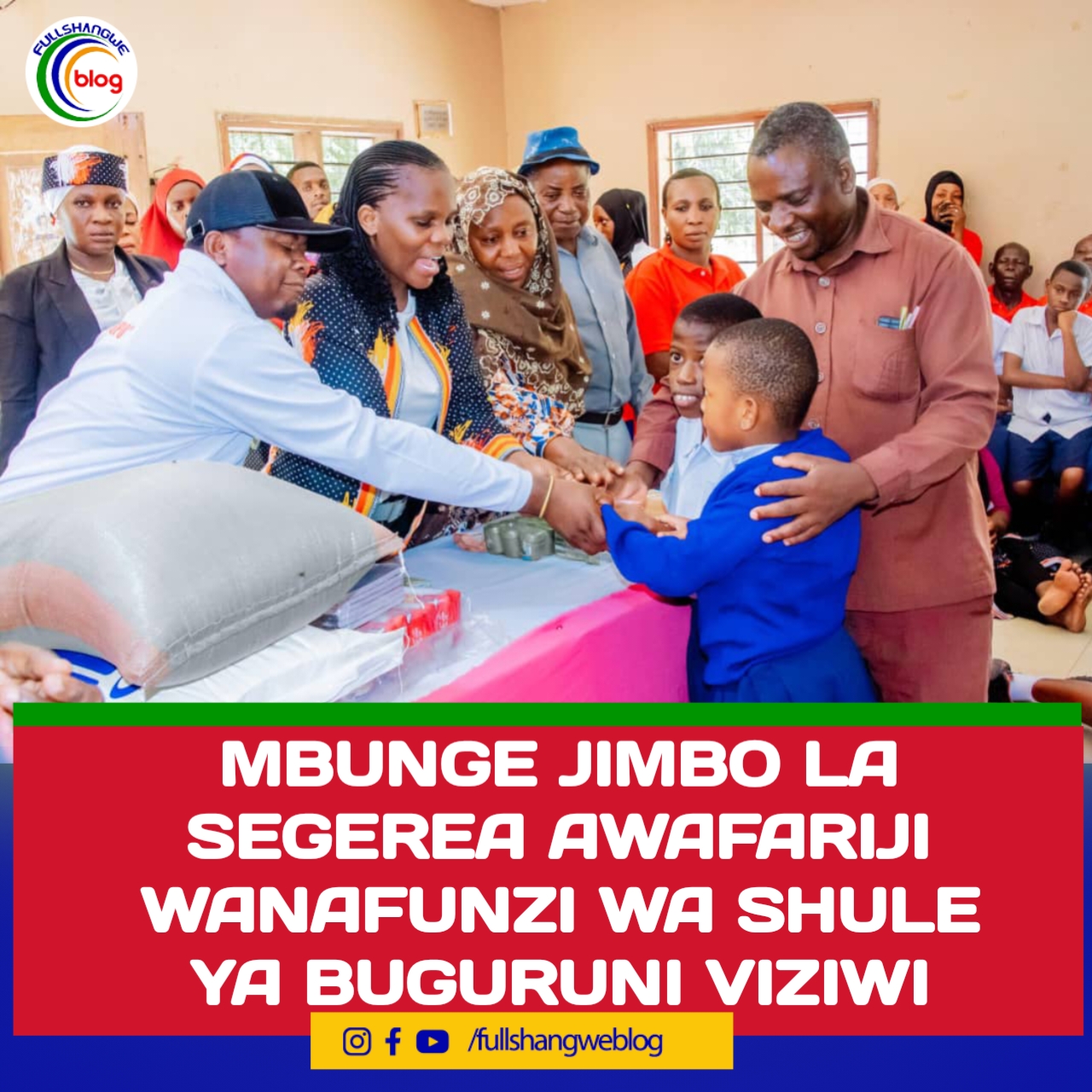 MBUNGE JIMBO LA SEGEREA AWAFARIJI WANAFUNZI WA SHULE YA BUGURUNI VIZIWI ...